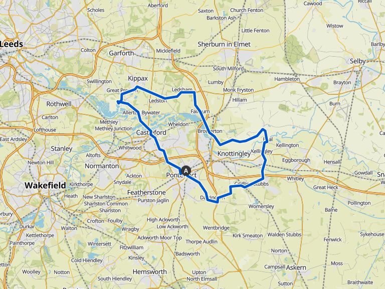 RSPB St Aidan's Nature Park loop – Pontefract Castle | giro in bici ...